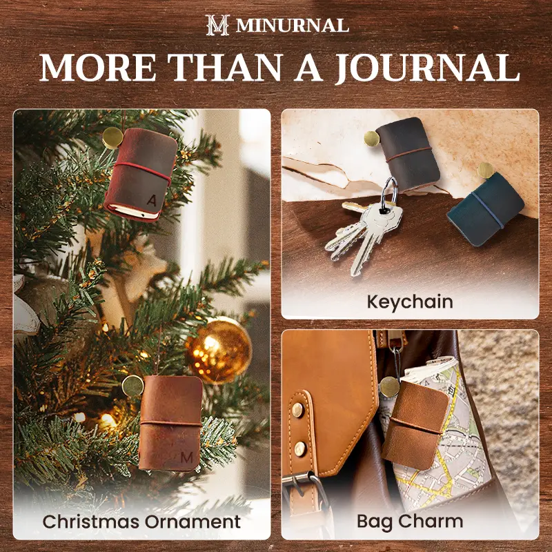 VENUS SECRET USA - Minurnal - Personalized Leather Traveler's Mini Notebook