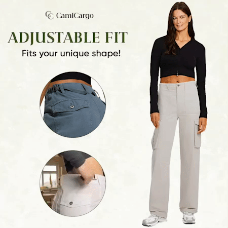 CamiCargo - Adjustable Straight Fit Cargo Pants